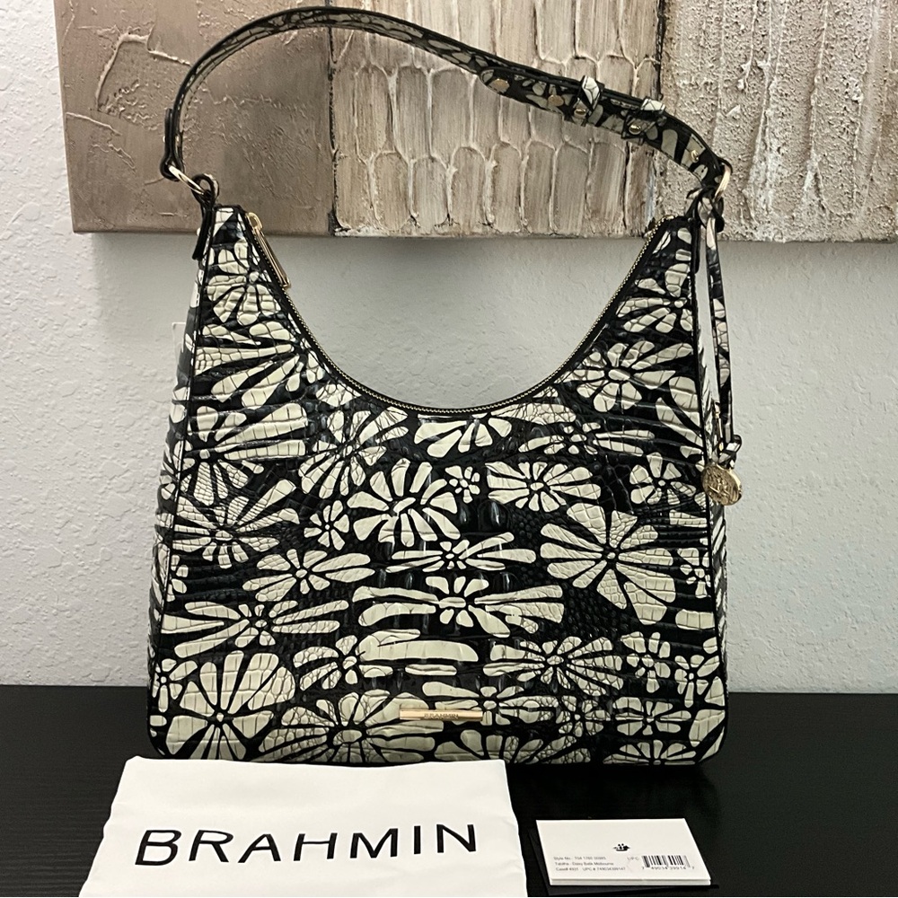Brahmin Tabitha DAISY BATIK MELBOURNE Floral Leather … - Gem
